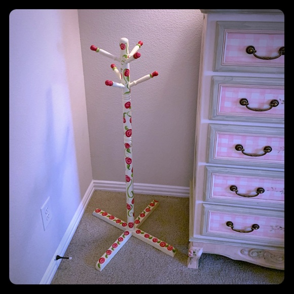 Other | Custom Painted Wood Hat Tree Stand | Poshmark
